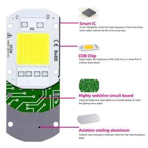 LEDCOB 5W Chip 50w led λαμπτήρας υψηλής ισχύος led 220v 10W 20W 30W ...