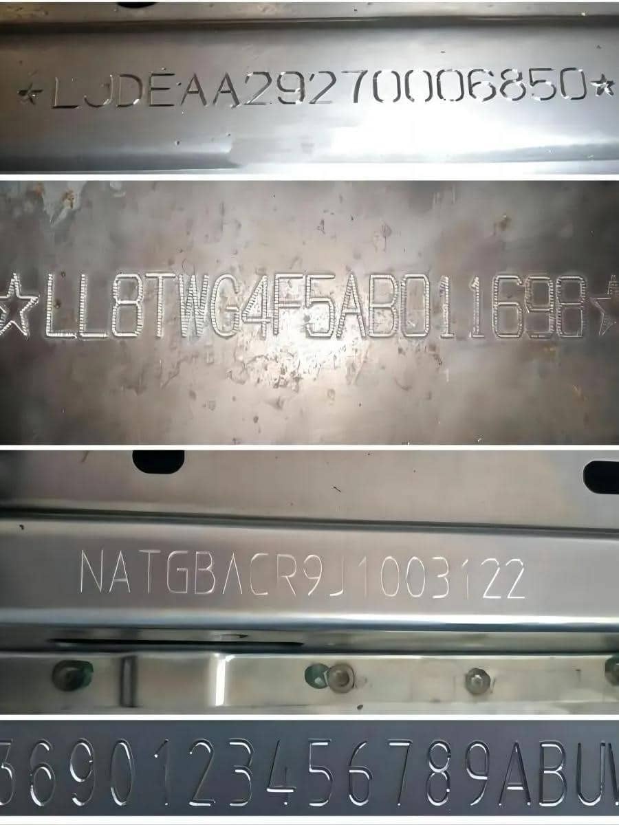 Dot Matrix Metal Vin Number Marking Machine Φορητό πνευματικό Αριθμός ...