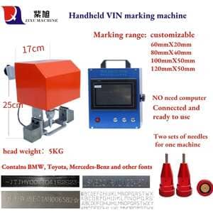 Dot Matrix Metal Vin Number Marking Machine Φορητό πνευματικό Αριθμός ...
